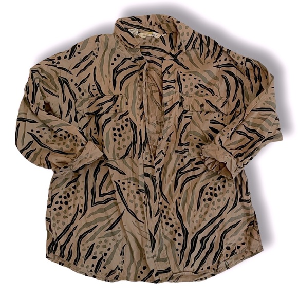 Tops | Vintage Safari Top | Poshmark